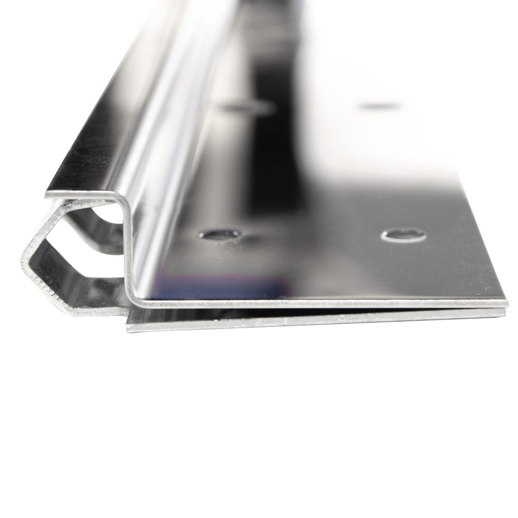Heavy Duty 984mm Stainless Steel Polished Strip Curtain Rail